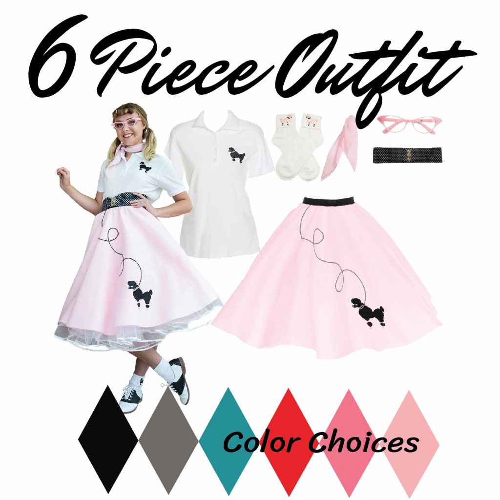 50's Outfits For Every Occassion | Poodle Skirts, Poodle Tops, & More