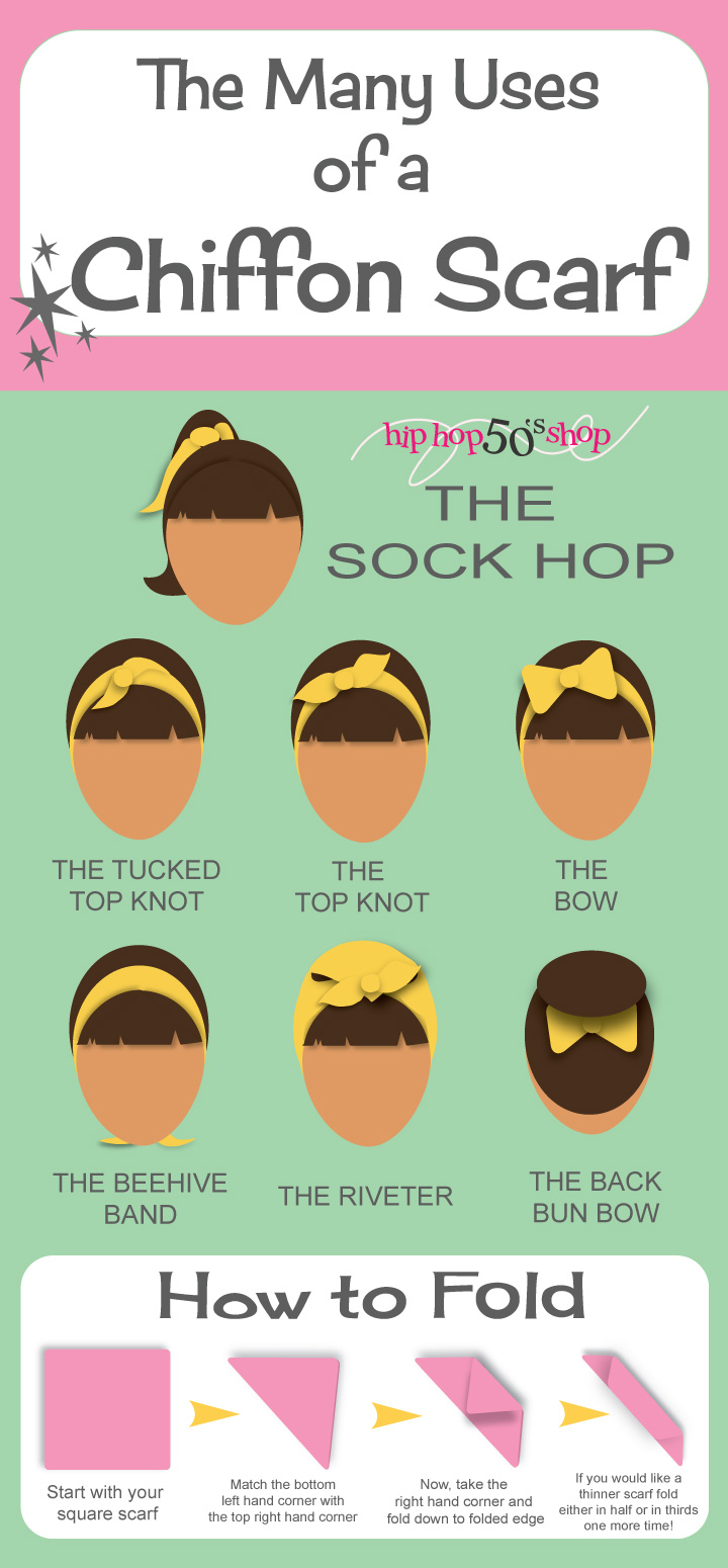 Hip Hop 50's Shop | How to Fold a Scarf
